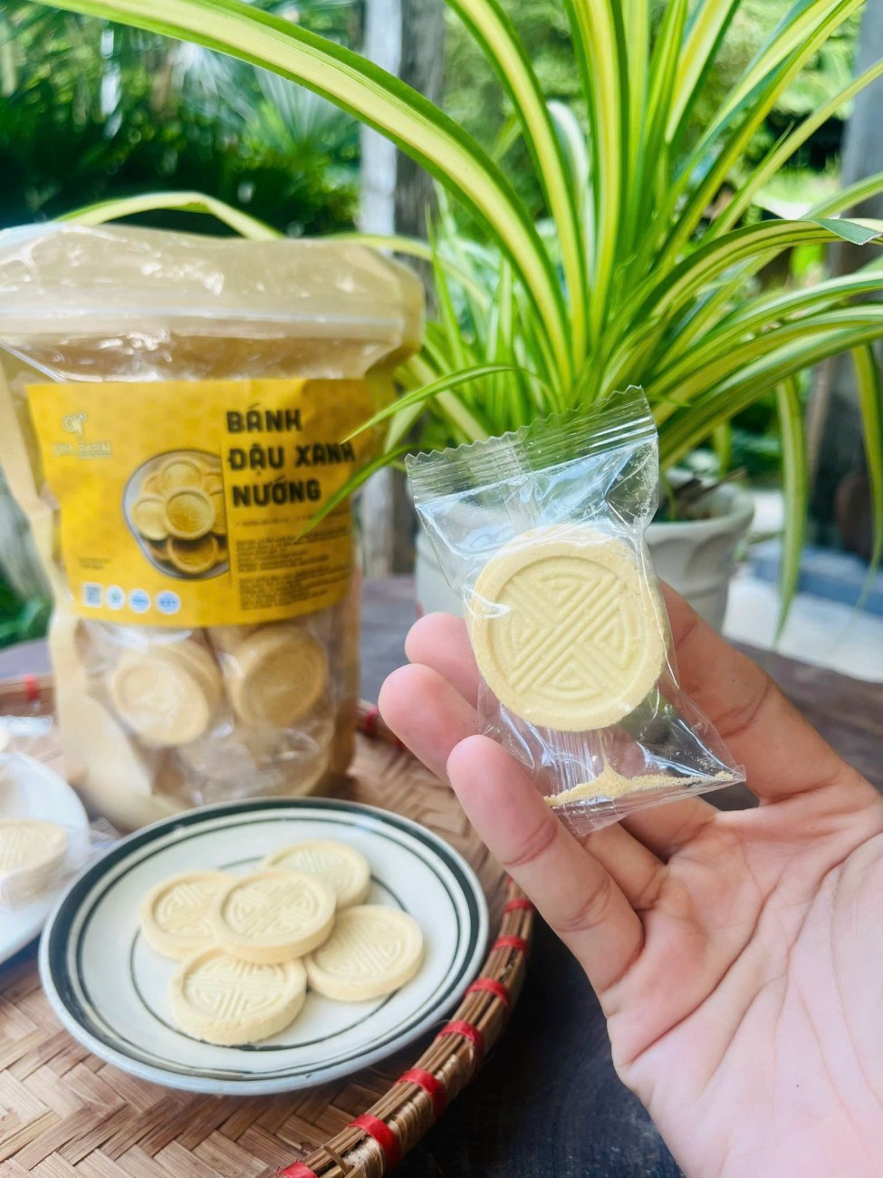 Bánh Đậu Xanh QNA Farm - túi 160g
