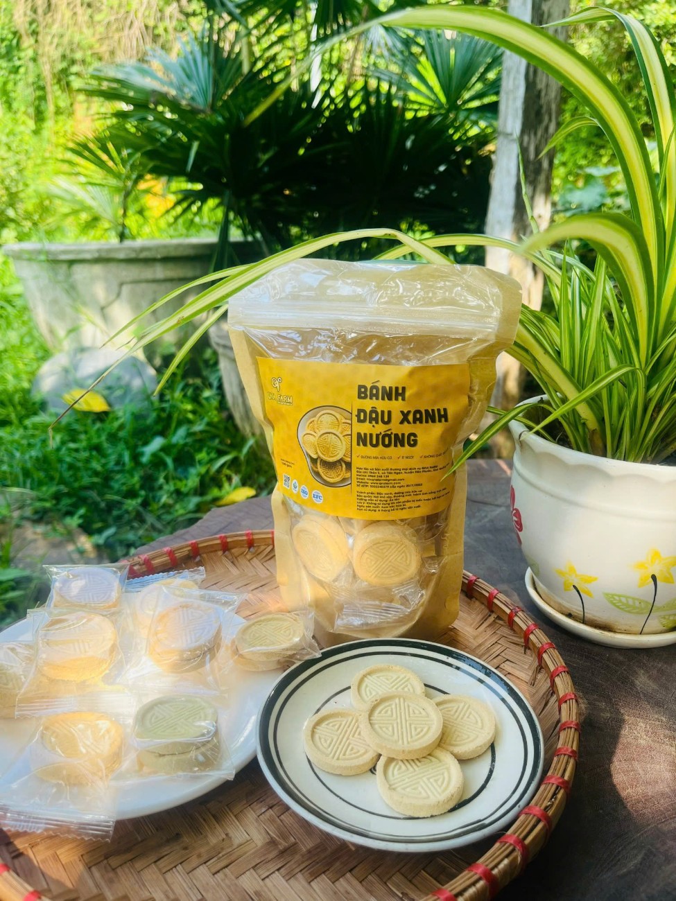 Bánh Đậu Xanh QNA Farm - túi 160g